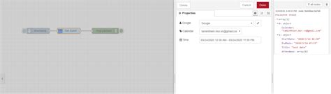 Node Red Contrib Google Calendar Node Node RED
