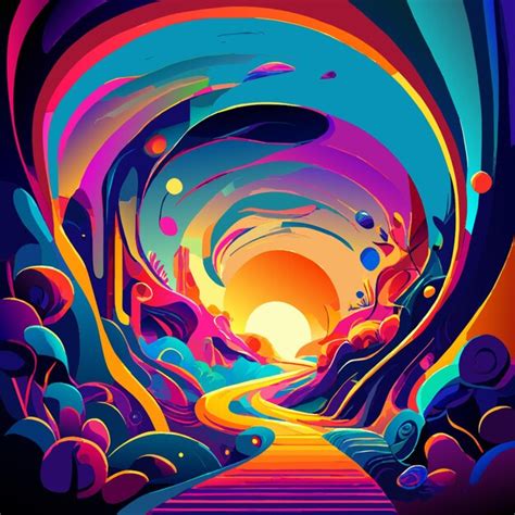 Imagine A World Where Dreams Come To Life In A Swirl Of Vibrant Hues Luminous Reverie Takes You