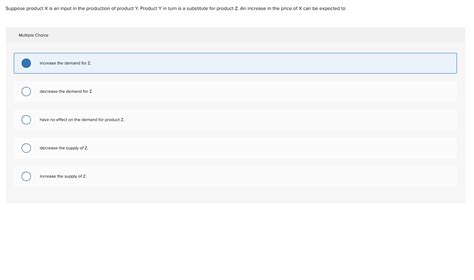 Solved Suppose Product X Is An Input In The Production Of