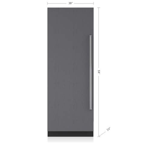 Refrigerador Sub Zero Empotre Panelable Bisagra Derecha Despachador Interior 30