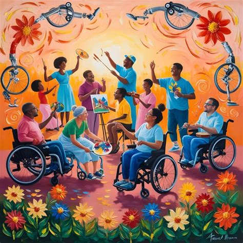 Persons With Disabilities Premium Ai Generated Image