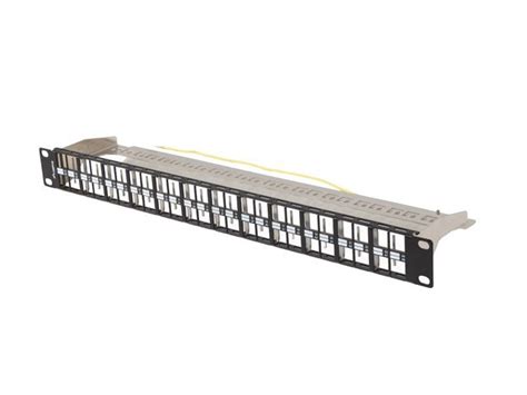 PATCH PANEL BLANK 48 PORT 1U 19 FTP FOR KEYSTONE MODULES BLACK LANBERG Lanberg