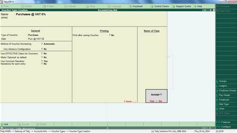 How to create Customized Voucher Type in Tally ERP 9 – AccountsGuy