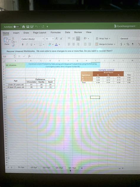 Solved Autosave â‚¬68 2 Excel Assignment Home Insert Draw Page
