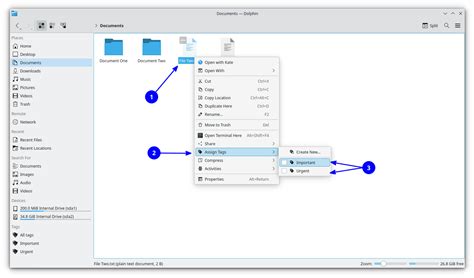 Using File Tagging Feature In Kdes Dolphin File Manager