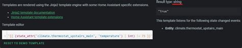 template not working got none being returned configuration home