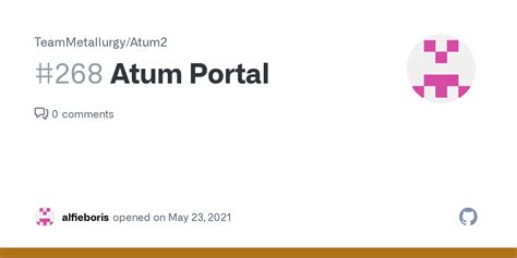 Atum Portal · Issue 268 · Teammetallurgyatum2 · Github
