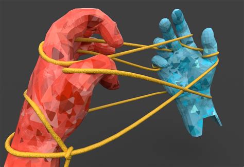 손을 밧줄로 묶여 3d 모델 5 Unknown Fbx Max Obj Free3d