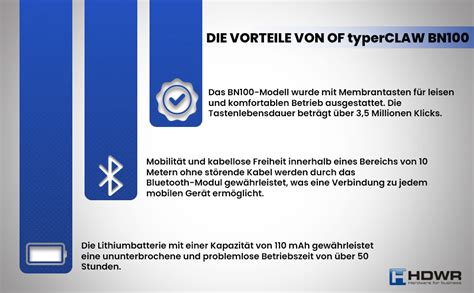 Hdwr Numeric Keyboard Wireless Bluetooth Wireless Operation With A Range Of Up To 10 Metres