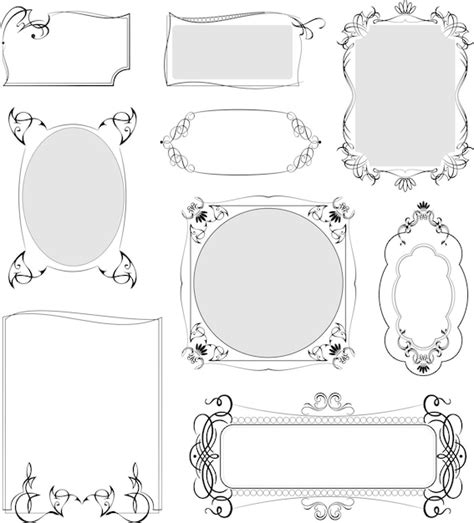Premium Vector Collection Of Ornate Vector Frames