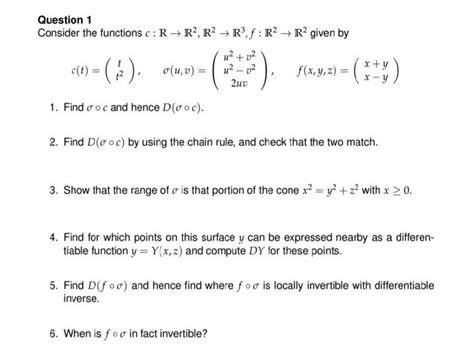 solved question 1 consider the functions c r r2 r2