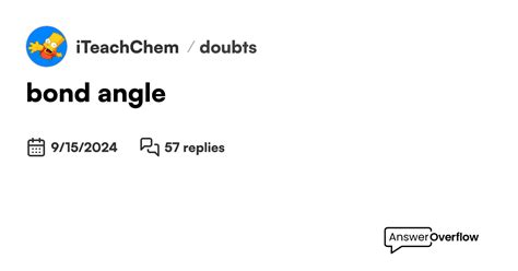 Bond Angle Iteachchem