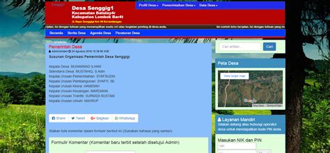 Download Source Code Sistem Informasi Profil Desa Berbasis Web