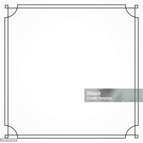 아트 데코 장식 프레임입니다 위대한 개츠비 스타일입니다 프레임에 대한 스톡 벡터 아트 및 기타 이미지 프레임 정사각형 구성