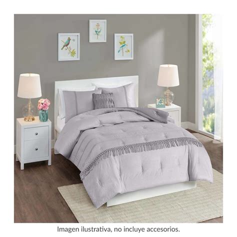 Set De Edredón Hotel Style King Size Lila 4 Piezas Walmart