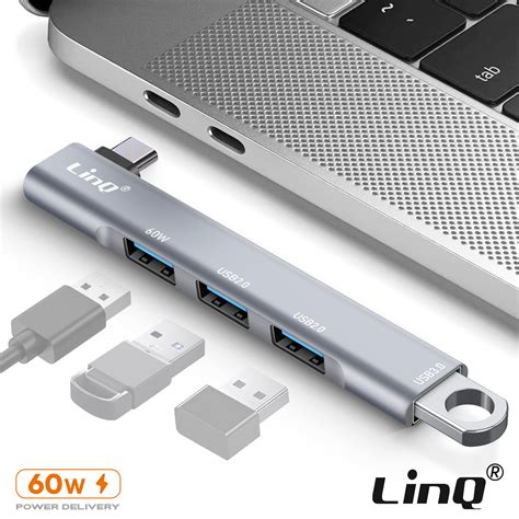 Hub USB C MacBook 60W avec Multiport USB 3 0 LinQ Français