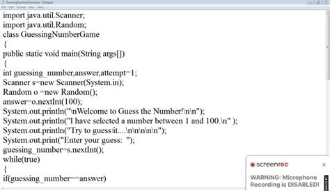 Nilani S On Linkedin Java Codingadventure Guessinggame