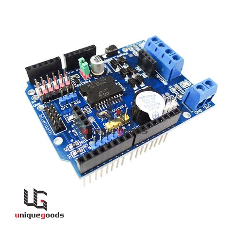 free shipping l298p shield r3 dc motor driver module 2a h bridge 2 way