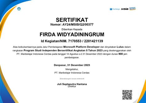 Firda Widyadiningrum On Linkedin 🌟 Level Up My Tech Skills With