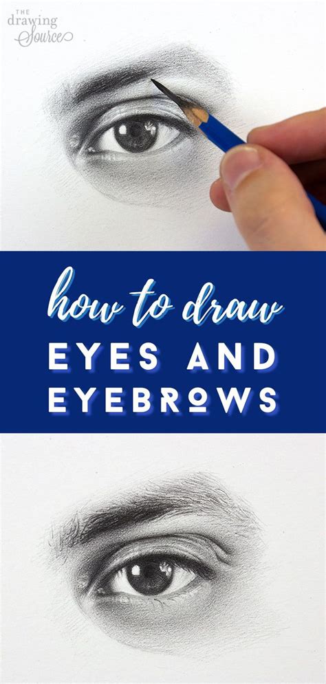 How To Draw Eyebrows Step By Step Realistic Drawing Tutorial Eye Drawing Eye Drawing