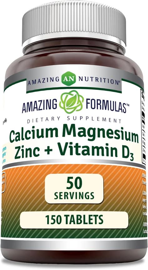 Trader Joes Calcium Magnesium And Zinc 60 Tablets Health