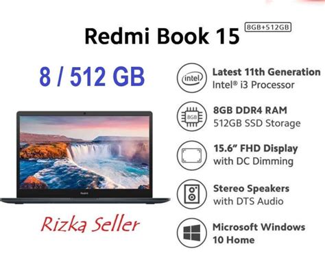 Jual Xiaomi Redmi Book GB GB Layar Inch Intel Corei FHD Di Seller Rizka Seller