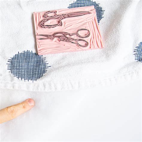 How To Block Print Fabric Make Your Own Fabric Elizabeth Made This