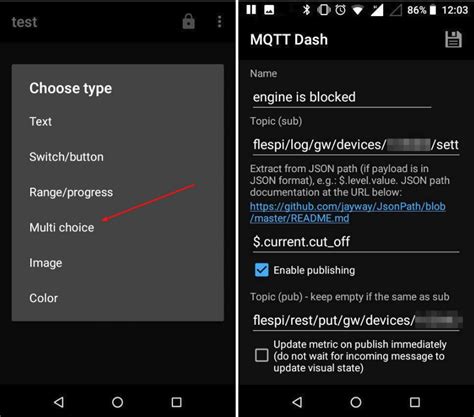 Managing The Light Bulb From A Smartphone Over Mqtt