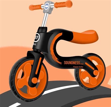 Loopfiets Stoer Zwartoranje Zadelhoogte 36 Cm Voorbereiding