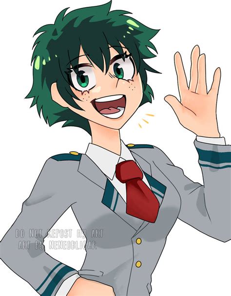Hero Academia Fem Deku By Neneobligar On Deviantart
