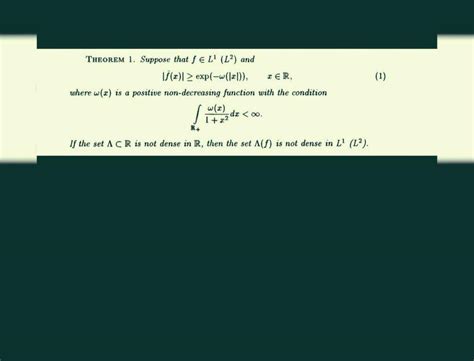 1 THEOREM 1 Suppose That S EL L And F X 2 Chegg Com