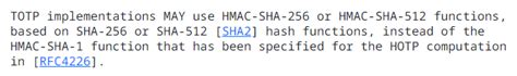 Multi Factor Authentication Use HMAC SHA 256 Or HMAC SHA 512 With The Google Authenticator App