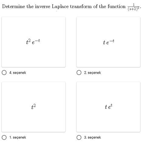 solved determine the inverse laplace transform of the