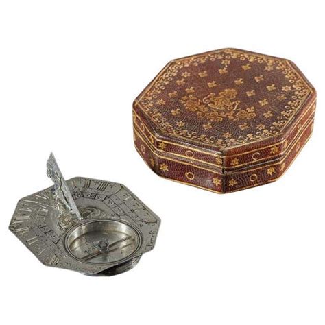 Silver Pocket Sundial Compass French Circa 1780 For Sale At 1stdibs