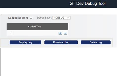 Gt Dev Debug Tool Gt Docs