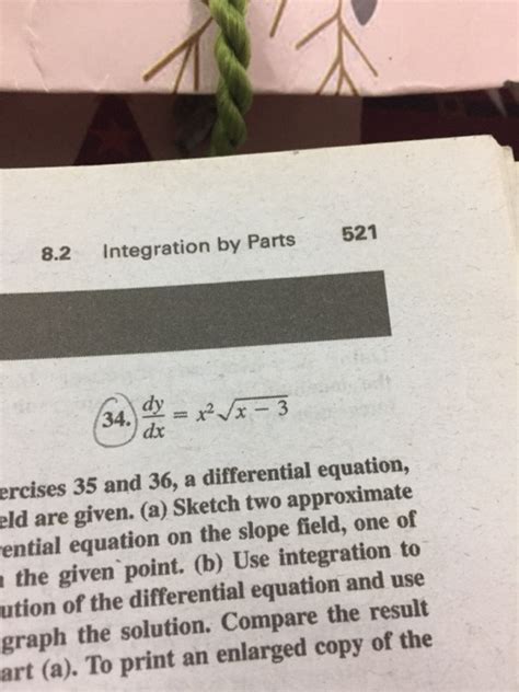 Solved Ercises Gration By Parts In Exercises 1 6 Finding Chegg Com