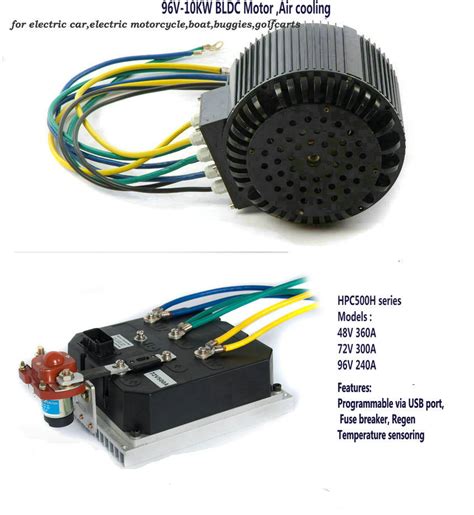 96V 10kw Electric Car Conversion Kit With Hpc Controller Fan Cooling System Electric Car