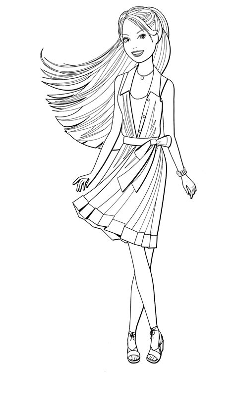 Розмальовки Барбі — роздрукувати безкоштовно ТЕГ