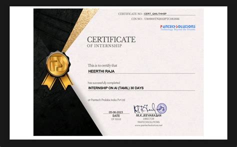 heerthi raja h on linkedin ai internship pantechsolutions