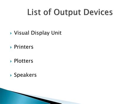Ppt Output Devices Powerpoint Presentation Free Download Id 1091896