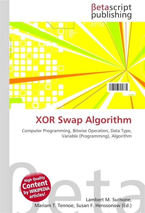Amazonfr Xor Swap Algorithm Computer Programming Bitwise Operation