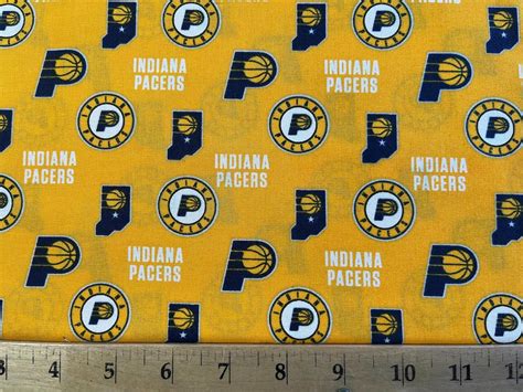 New Nba Indiana Pacers Allover Print 2 100 Cotton Fabric You Choose