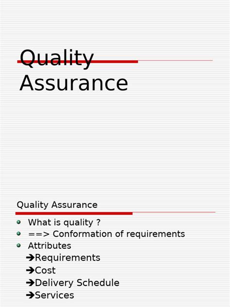 quality assurance pdf quality assurance audit