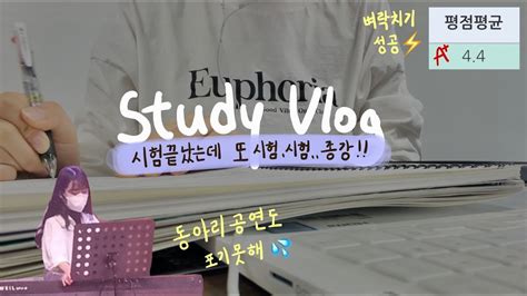 Vlog 과탑 브이로그⚡️대학생 시험 공부 브이로그 🥹 중문과 Hsk 병행 복전 동아리 Youtube