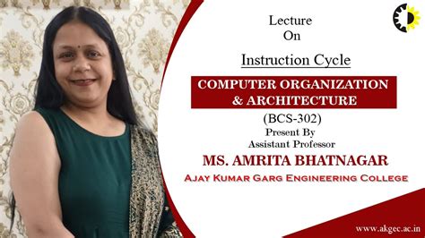 Instruction Cycle Computer Organization And Architecture Lecture 03