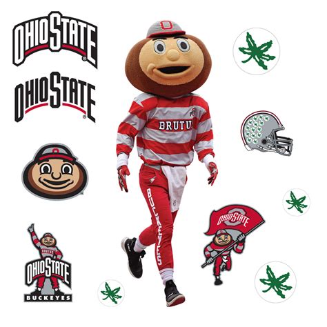 Brutus Buckeye Mascot Realbig Collection Official Ncaa Ohio Stat