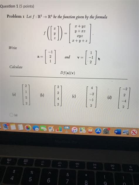 Solved Question 1 5 Points Problem I Letf R3 R4 Be The