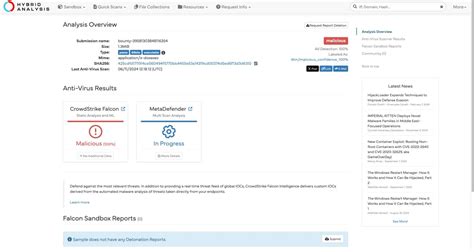 Hybrid Analysis Analyze Windows Files In A Browser