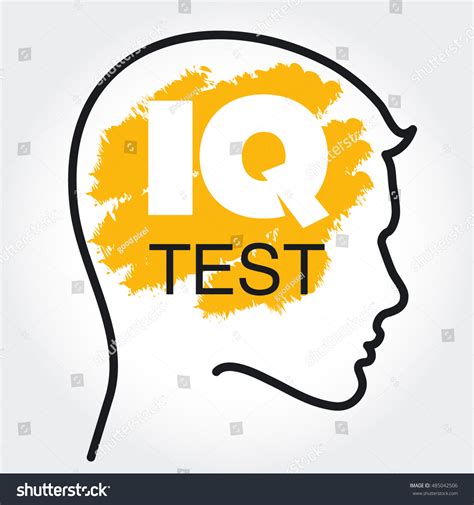Iq Test Vector Illustration Stock Vector Royalty Free 485042506