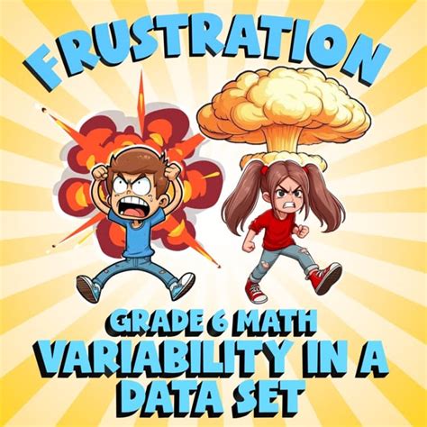 Variability In A Data Set Frustration Math Game No Prep Grade 6 Review